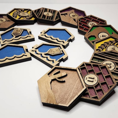 Catan-inspired Laser Template & Glowforge Files - Etsy Canada