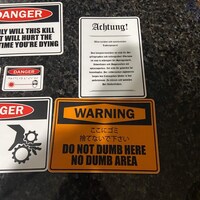 WARNING Stickers MK. II - Etsy Canada