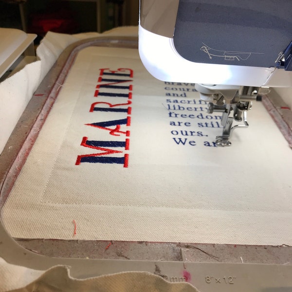 Marine Embroidery Design Great Patriotic Design for Veteran's Day ...