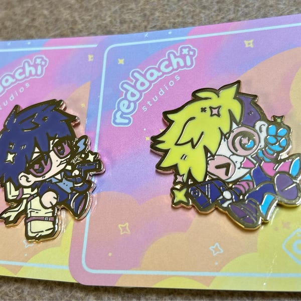 Trig Stampede Enamel Pins | Vash the Stampede, Nicholas Wolfwood ...