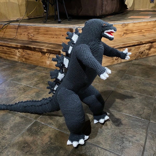 Crochet Giant Godzilla _ Godzilla Monsterverse _ PDF English Crochet Pattern of Godzilla - Etsy