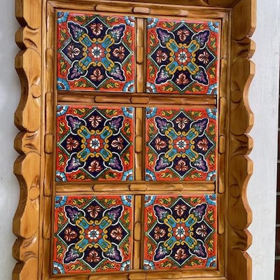 LARGE Mexican Talavera Tile Tray - Etsy