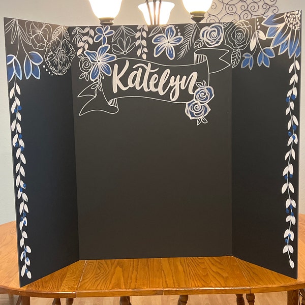 Senior Tri-fold Photo Display Board for Graduation Party Decor - Etsy