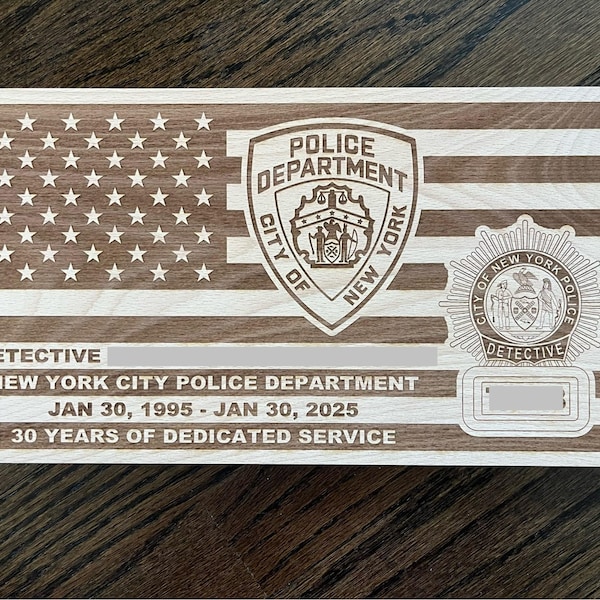 Custom Military Flag Plaque - Personalized Wood Flag With Engraved ...