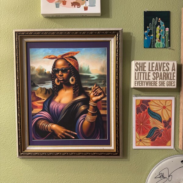 African-american Kitchen Wall Art Poster, Afro Black Chef Gift, Canvas ...