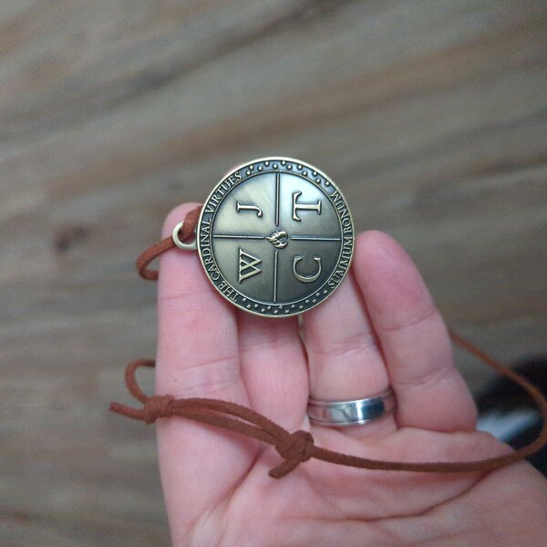 Stoic Pendant - Memento Mori, Amor Fati, the Cardinal Virtues - Etsy