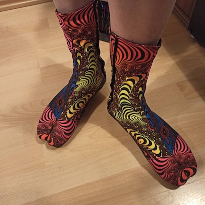 Spikey Pants : Black Trousers With Soft Spikes, UV Lime Piping and ...