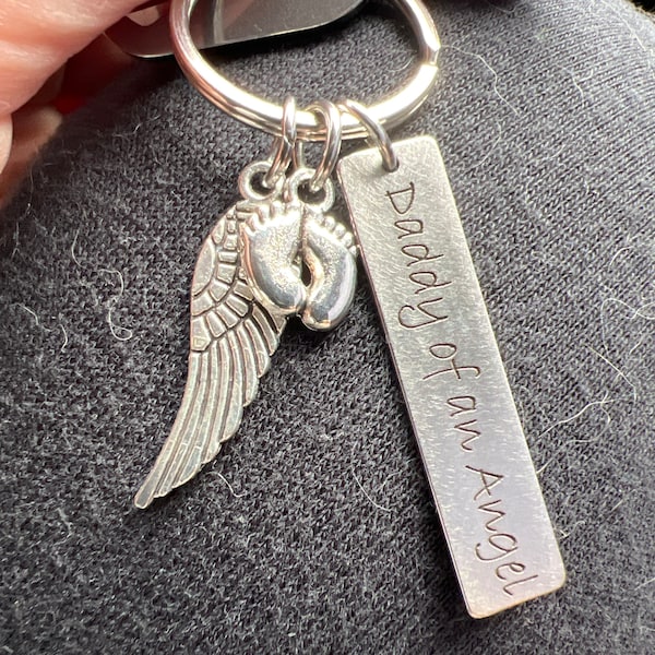 Baby Angel Keychain, Mommy's Keychain, Daddy's Keychain, Father's ...