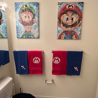 Super Mario, Yoshi Guest Towel, Face Towel, Bath Towel - Etsy Sweden