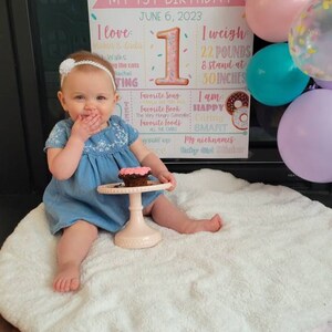 Donut 1st Birthday Sign, Donut First Birthday Poster, Donut First ...