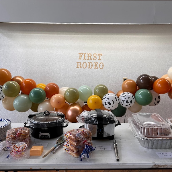 Wild West First Rodeo Birthday Party Decor for Boy Cowboy Balloon ...