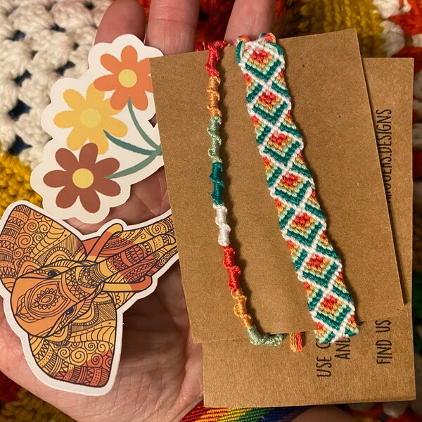 Woven Daisy Chain Friendship Bracelets, Visco,flower, Anklet, Boho ...