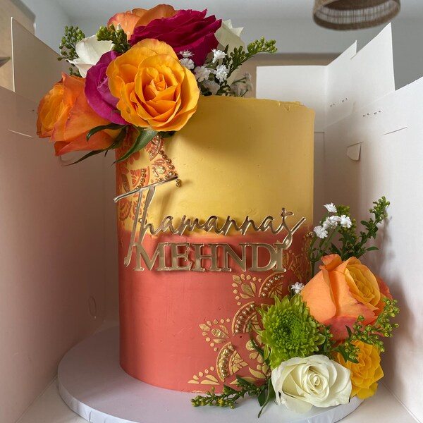 One Acrylic Cake Topper With Daisy Flower Daisy Flower One Birthday ...