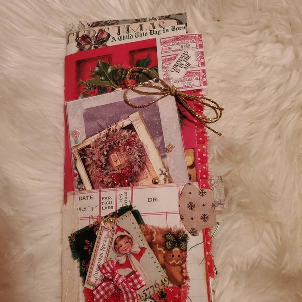 Ephemera Filled Bag, Handmade Eclectic Embellishments, Scrapbook, Junk Journal Supplies - Etsy