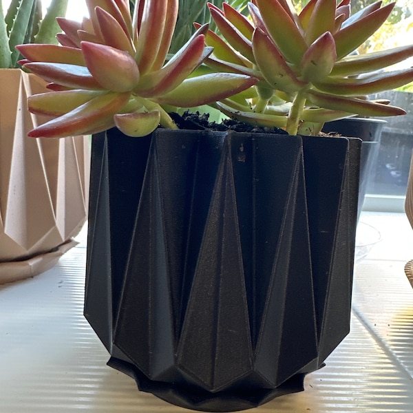 The Estrella Planter - Drainage Hole and Tray - Modern Indoor Plant Pot ...