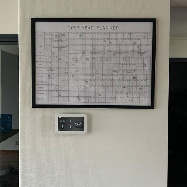 2025 Year Planner Printable, Yearly Planning Calendar, Calendar Poster ...