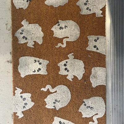 Cat Ghosts Halloween Doormat,ghosts Doormat,cat Halloween Doormat,cat ...
