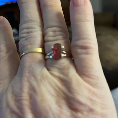 Okkotsu Yuta Anime Promise Ring, Blue Topaz Silver Couple Ring ...