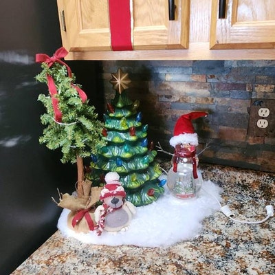 Christmas Santa on a Spring Rustic Winter Christmas Decor - Etsy