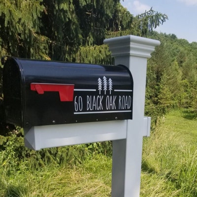 Mailbox Decal /mailbox Decal Monogram/mailbox Decal Gold/ Mailbox Decal ...