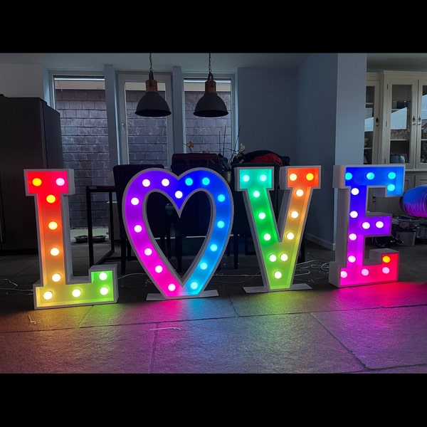 3ft/4ft/5ft Marquee Number Sign,0-9 Marquee Light,big Number Marquee ...
