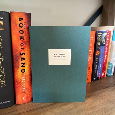 Beautiful Book Journal Dark Green Reading Log Keepsake Reading Diary ...