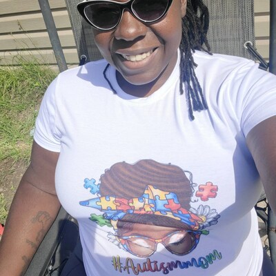 Autism Mom Png Sublimation Design,afro Girl Png,curly Hair Afro Woman ...