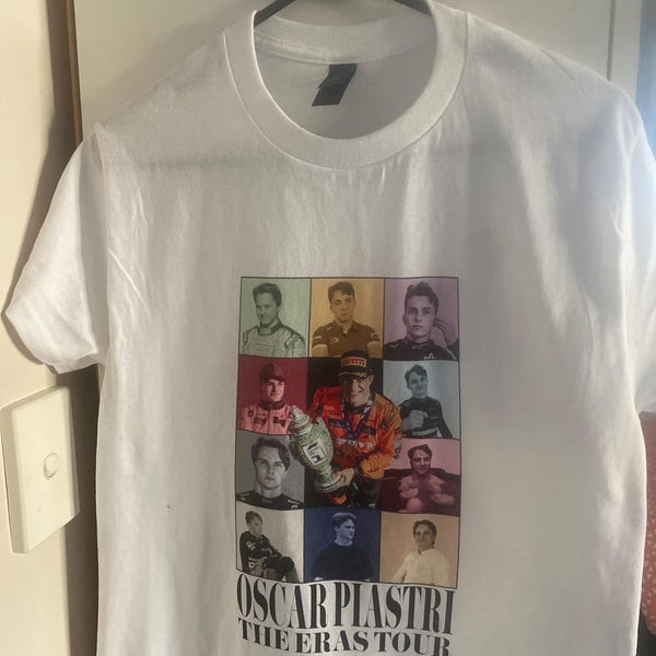 Oscar Piastri Eras Tour Tee V1 F1 Racing Fan Shirt Unisex Formula 1 ...