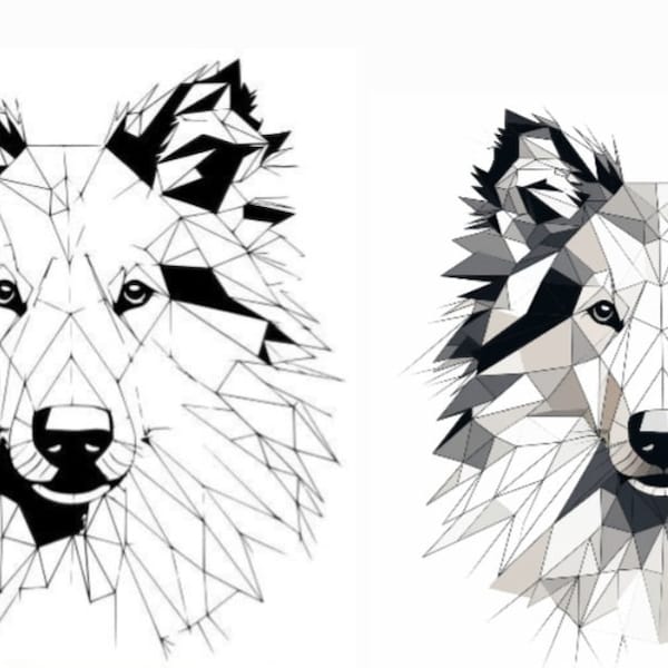 Rough Collie SVG Bundle - 96 Cut Files - Herding Dog - Lassie Dog ...