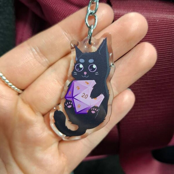 D&D Cats - Glossy Stickers // Dnd, Dice, Cute, Animal, Fantasy, Ttrpg ...