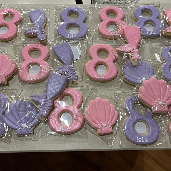 Personalized Number Sugar Cookies - Birthday Cookies - Etsy