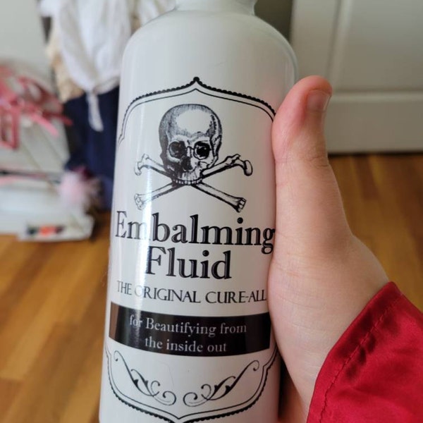 Embalming Fluid Label Water Bottle 600 Ml Stainless Steel Personalized ...