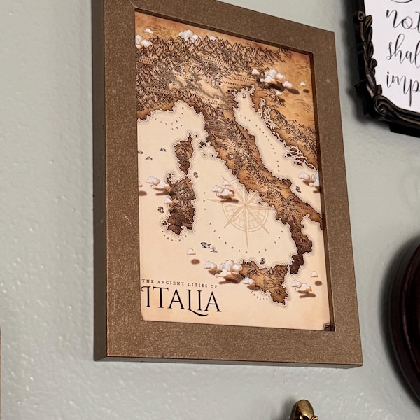 Ancient Rome Map - Vintage Parchment Style Roman Empire Map, Ancient ...