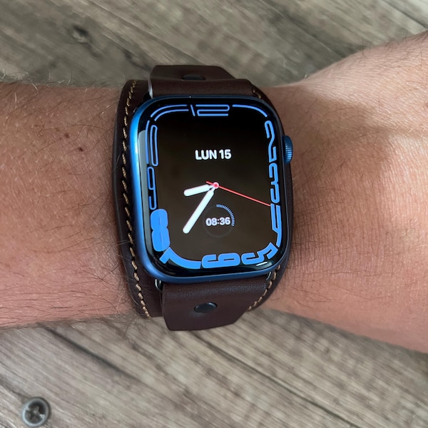 Antique Brown Apple Iwatch Band Series SE, Ultra, 5,6,7,8 Crazy Horse ...
