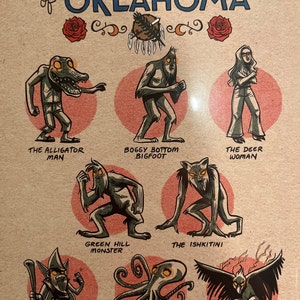 Famous Cryptids of Pennsylvania 11 X 14 Print - Etsy