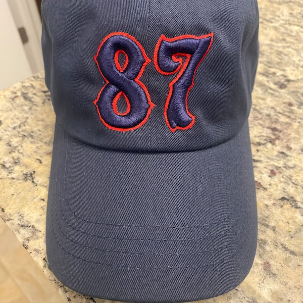 Free Personalization 3D Number Puffed Numbers Embroidered Hat, Fire ...