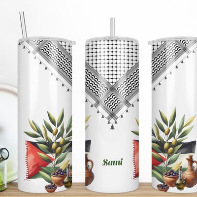 Palestinian Keffiyeh Scarf Folded Pattern Digital Download Black and ...