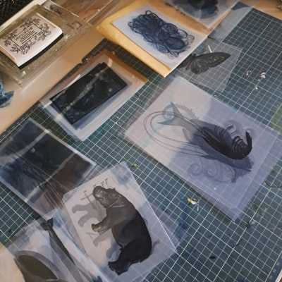 Cyanotype Kit, Cyanotype Stencils, Solar Art, Craft Kit, Diy Craft ...