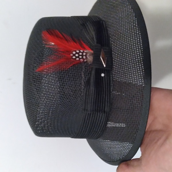 Black Fedora Lowrider Chicano Hat - Etsy