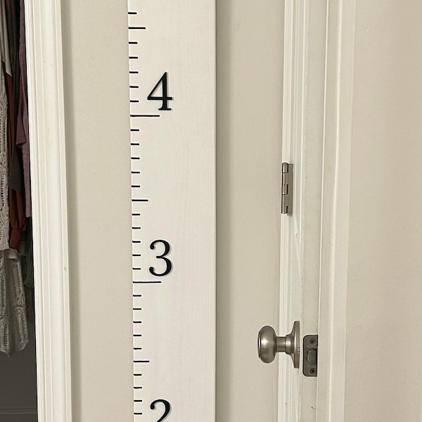 Modern Growth Chart Ruler 3D, Wooden Measuring Stick for Kids, Giant ...