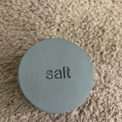 Concrete Salt Pepper Sugar Bowls, Salt Cellar With Lid, Spice Bowl ...