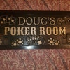 Personalized Poker Room Sign Custom Poker Game Room Name Sign for Man ...
