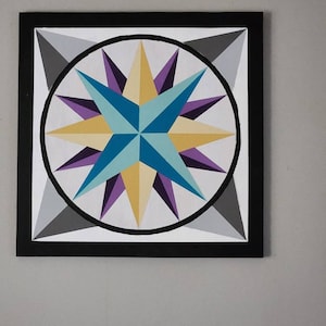 Carpenter's Wheel Barn Quilt Pattern DIY Barn Quilt Barn - Etsy