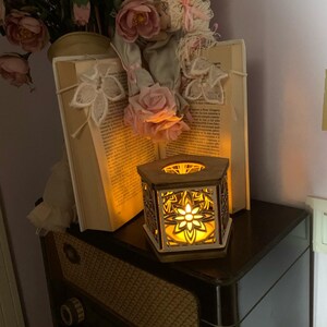 Rose Box Laser Cut Gift Box Envelope Home Décor Decorative Wedding Card ...