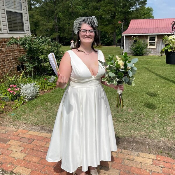 Modern Veil Extra Wide Double Layered Two Tier Veil Barely There Ivory ...