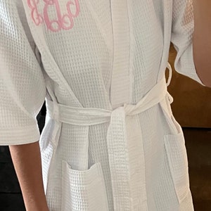 Women's Monogrammed Waffle Robe, 14 Colors to Choose From, Personalized ...