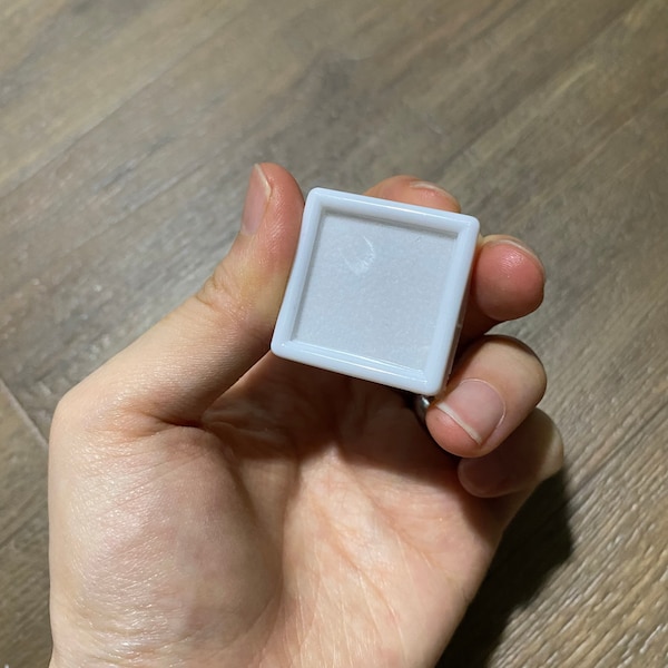 20 Pcs 3 X 3 Cm White Gem Display Plastic Box Storage Containers for ...
