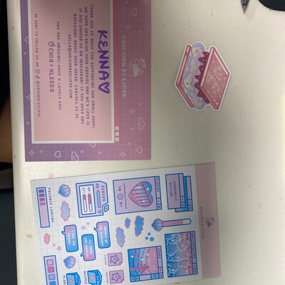 Blue Computer Sticker Sheet Cute Stickers, Planner Stickers - Etsy