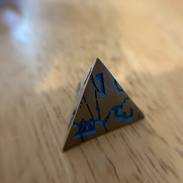 Arcane Fissure Metal Dnd Dice Set: 7 Piece Polyhedral Dice - Etsy