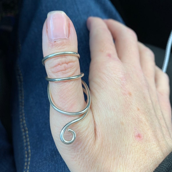 Thumb Splint MCP 925 Silver Ring, MCP Hyperextension Splint, Arthritis ...